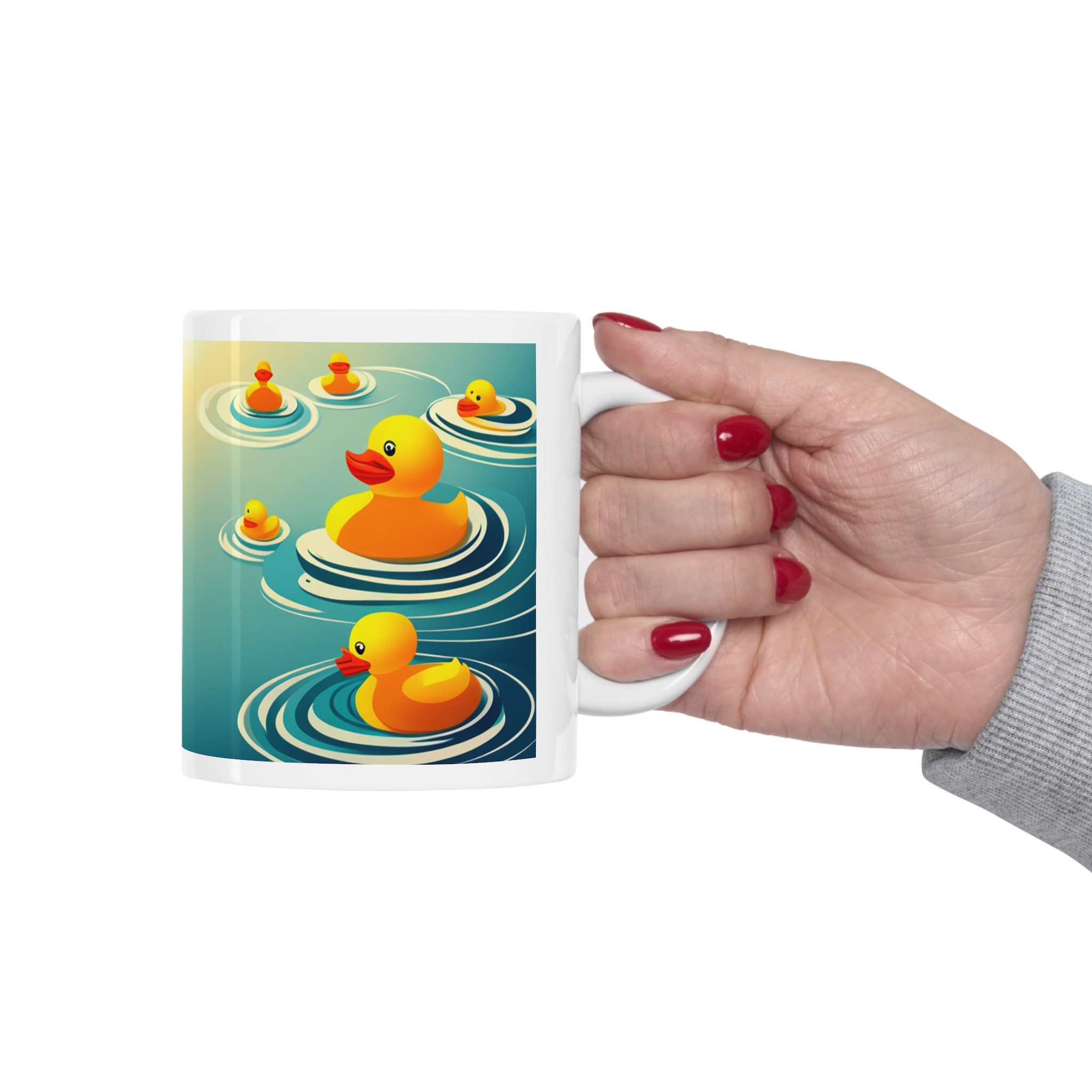 Rubber Ducky Coffee Mug 5: Playful Nursery Decor, Children's China - Etsy