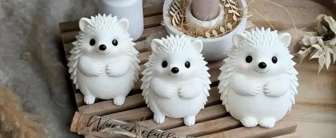 Large Hedgehog Candle - Etsy
