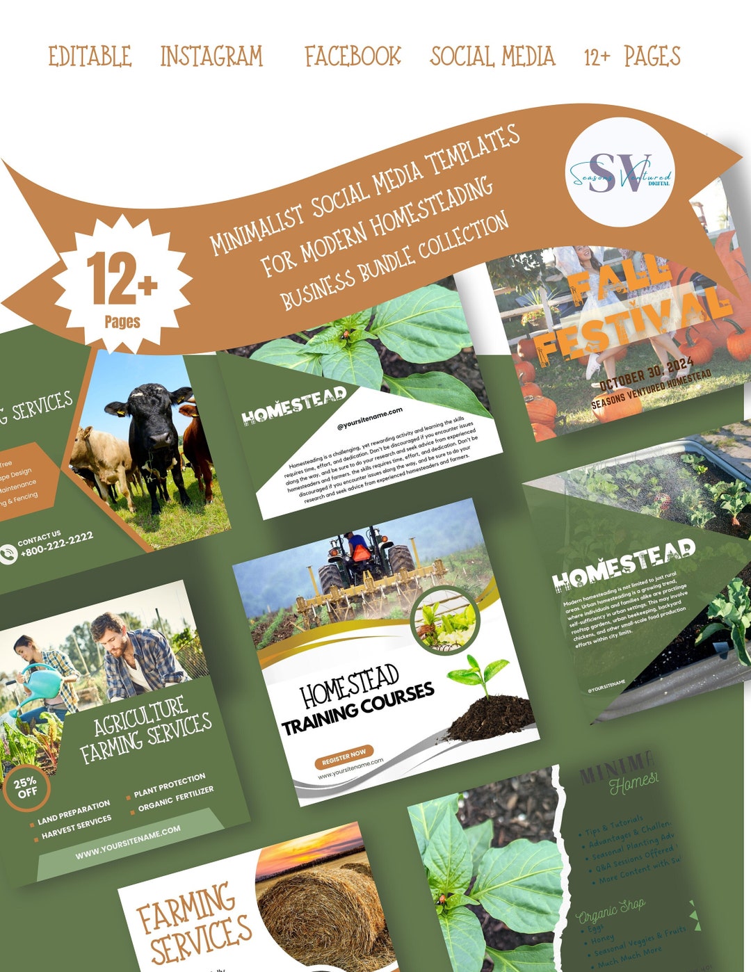 Farm Business Templates: Customize Social Media for Instagram ...