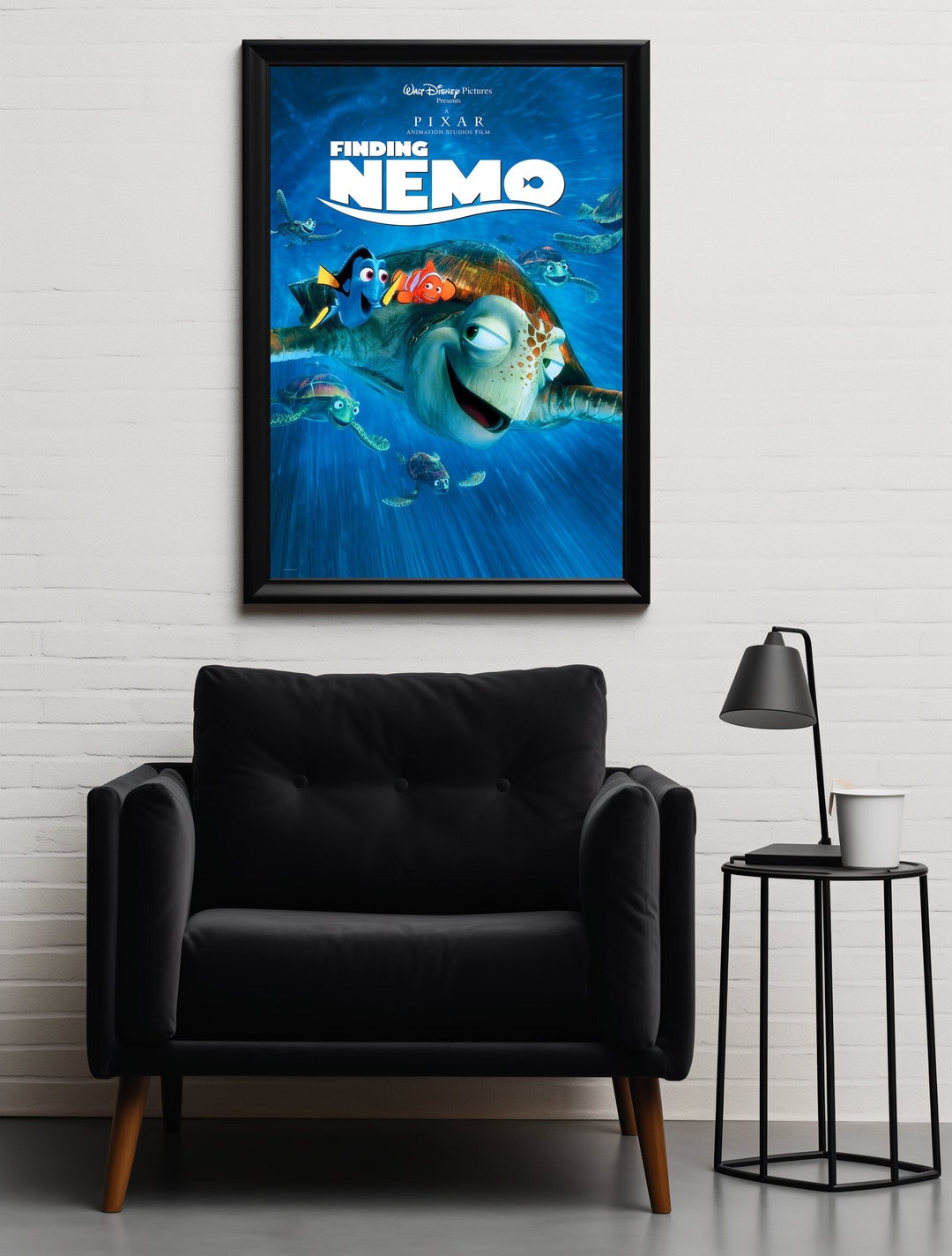 Finding Nemo turtle Dude Movie Poster, High Quality Glossy Wall Art ...