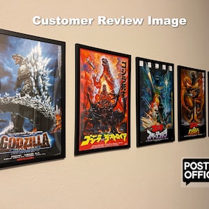 Set of 5 Godzilla (gojira, Kaiju) Movie Posters by Noriyoshi Ohrai ...