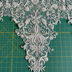 Beaded Lace Fabric, Beaded Trim, Wedding Dress Lace, Beaded Fabric ...