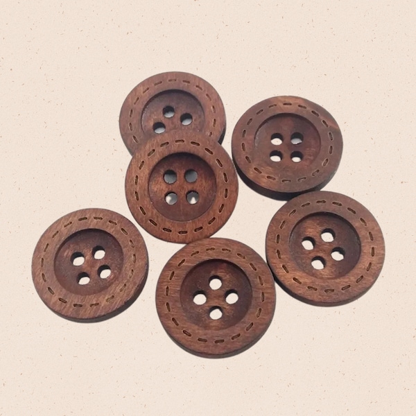 Brown Buttons - Etsy