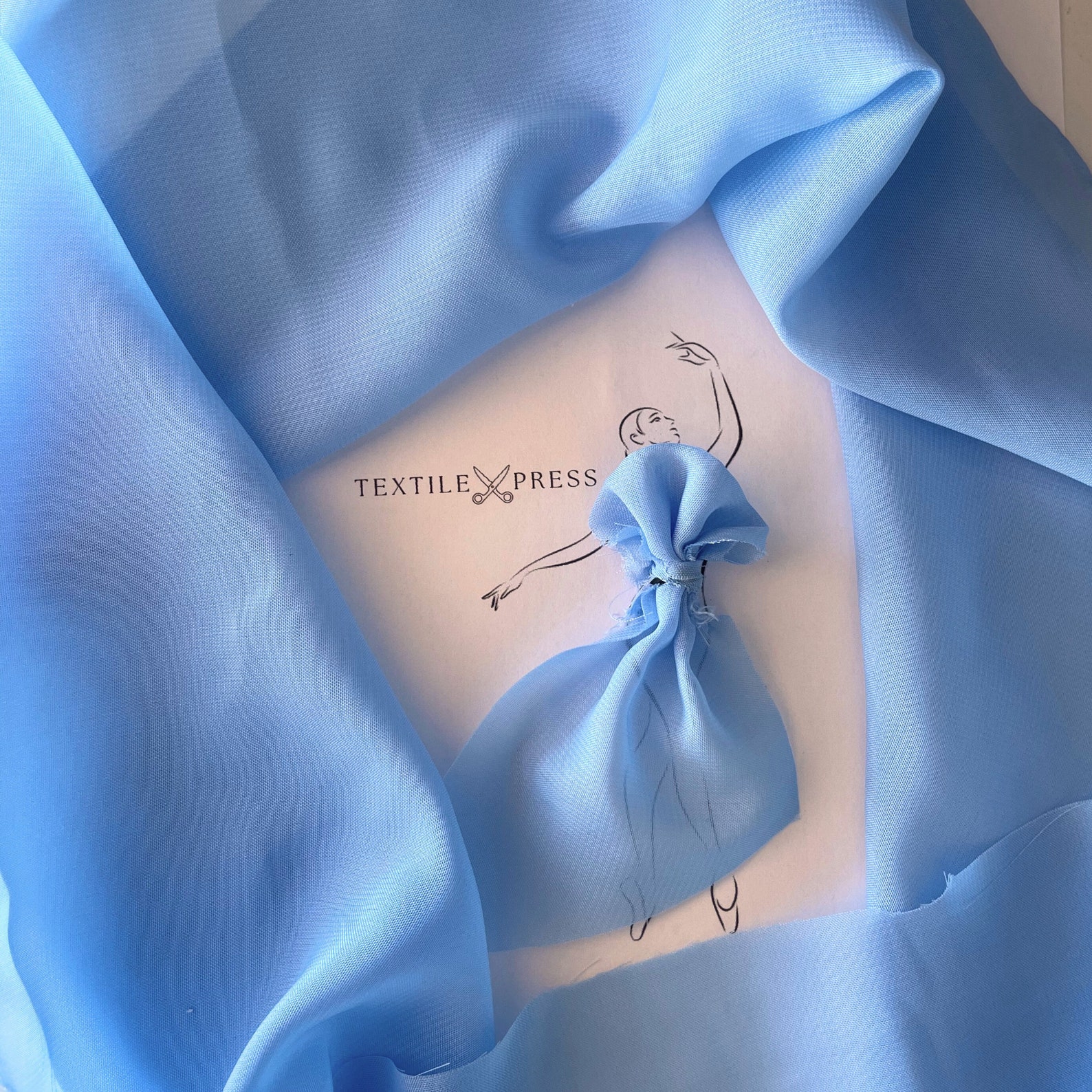 Light Blue Chiffon See Through Fabric Baby Blue Chiffon - Etsy