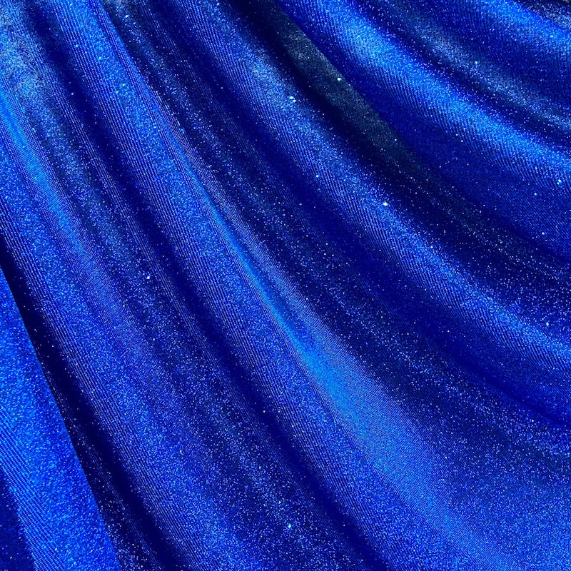 Blue Lurex Fabric - Etsy