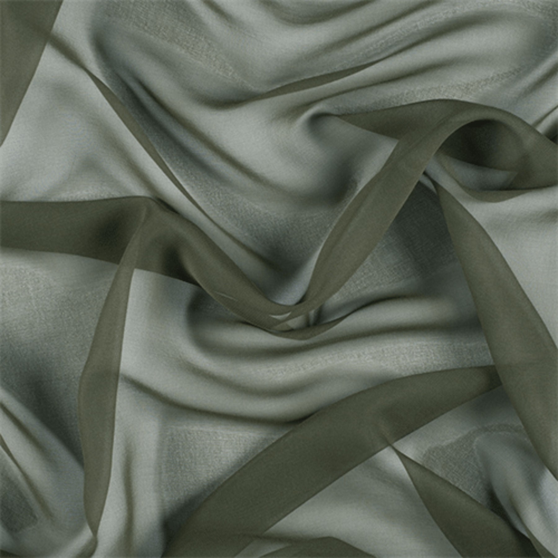 Olive Chiffon Fabric Sage Fabric for Curtains, Sheer Green Chiffon See ...
