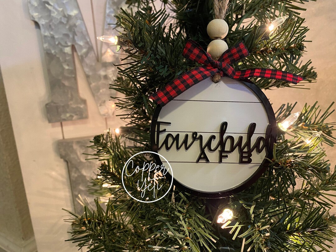 Air Force Base Ornament - Military Ornament - Base Ornament - Etsy