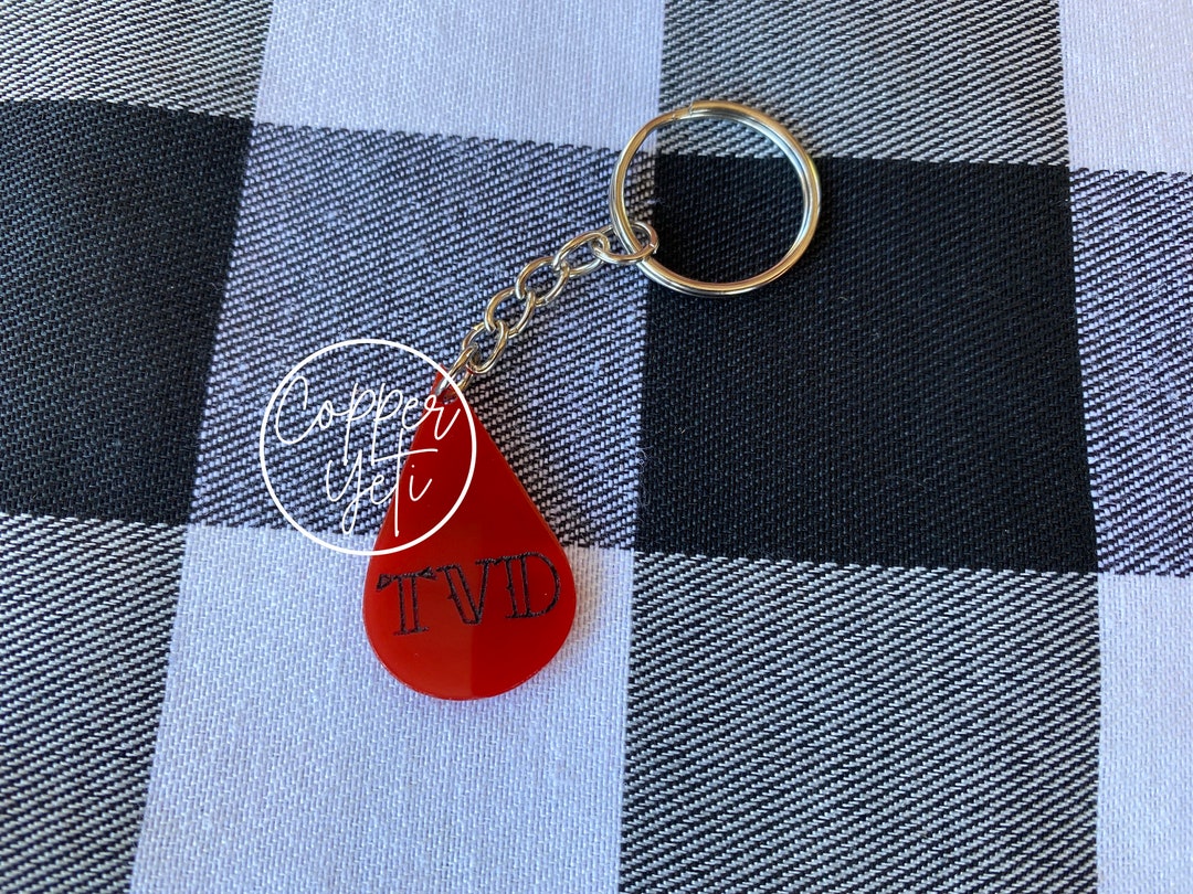 Vampire Blood Drop Keychain - Etsy