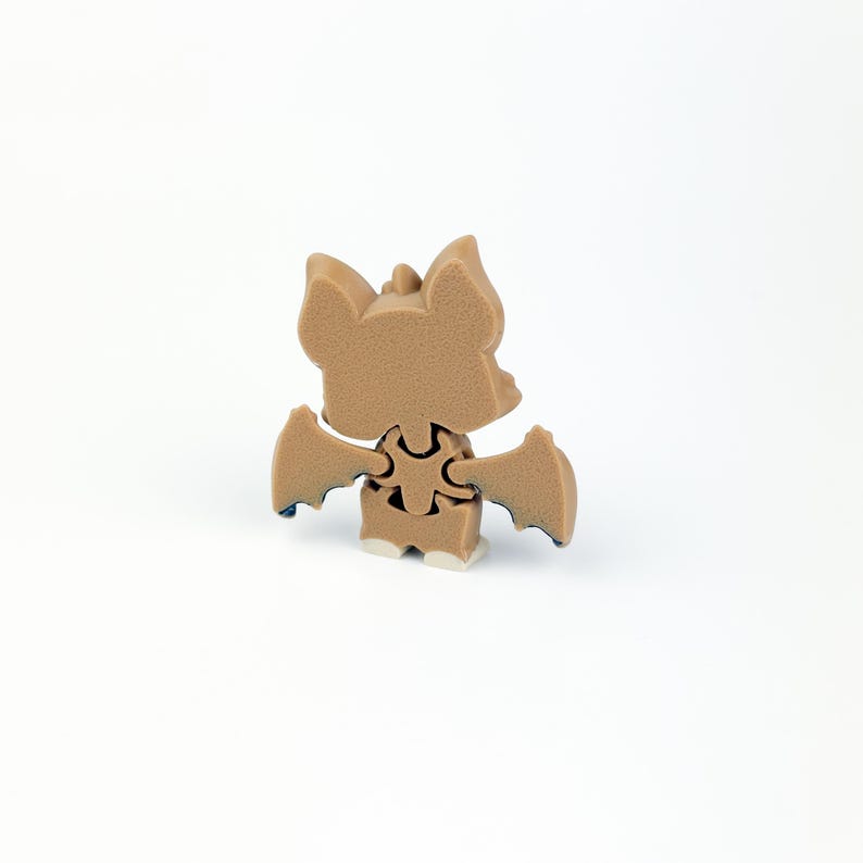 Bat Cave Play Set Diorama– Kawaii Mini Articulating Bats in a Cozy Cave ...