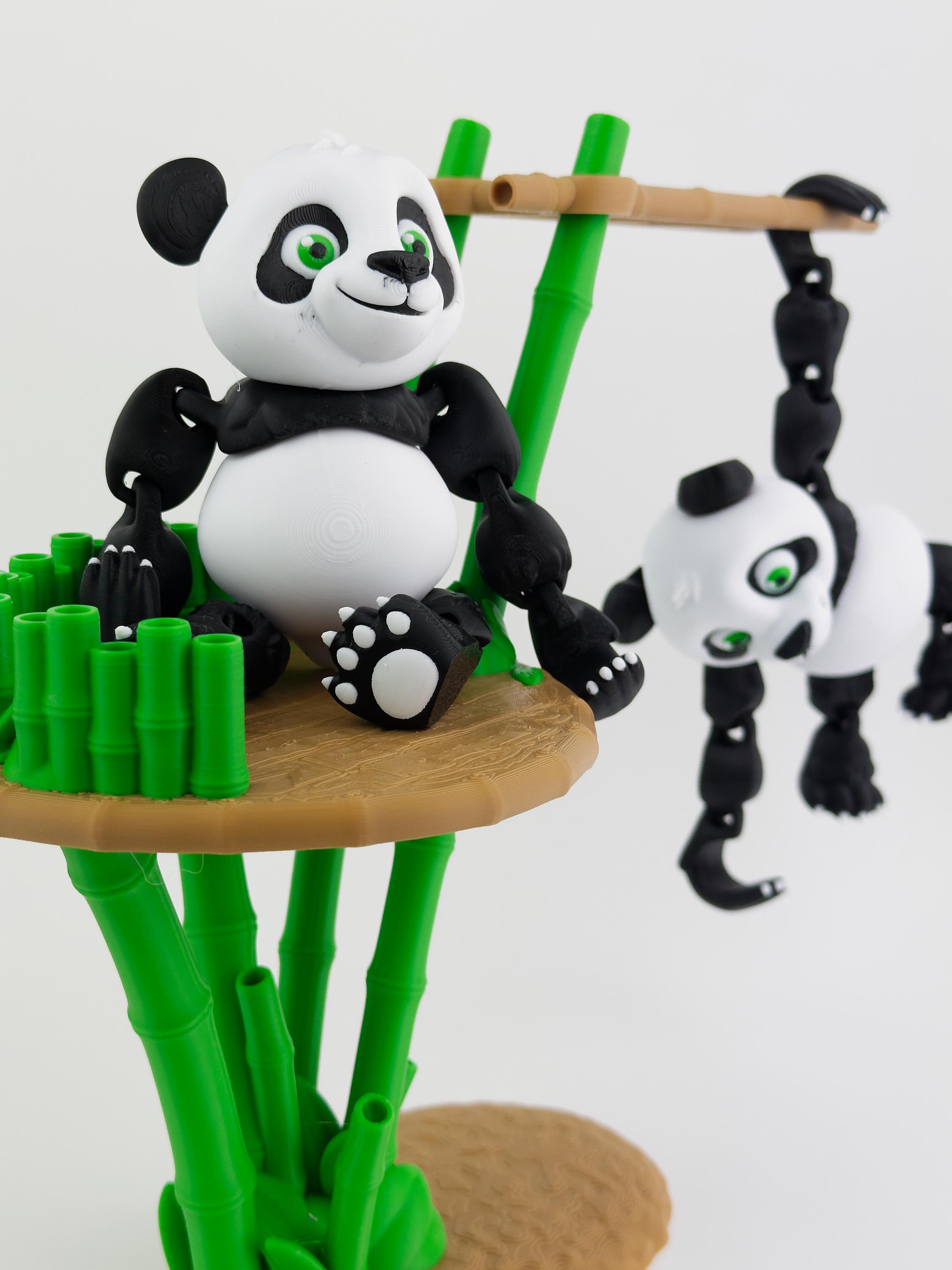 Panda Play Set – Adorable 3D Printed Bamboo Playground - Etsy