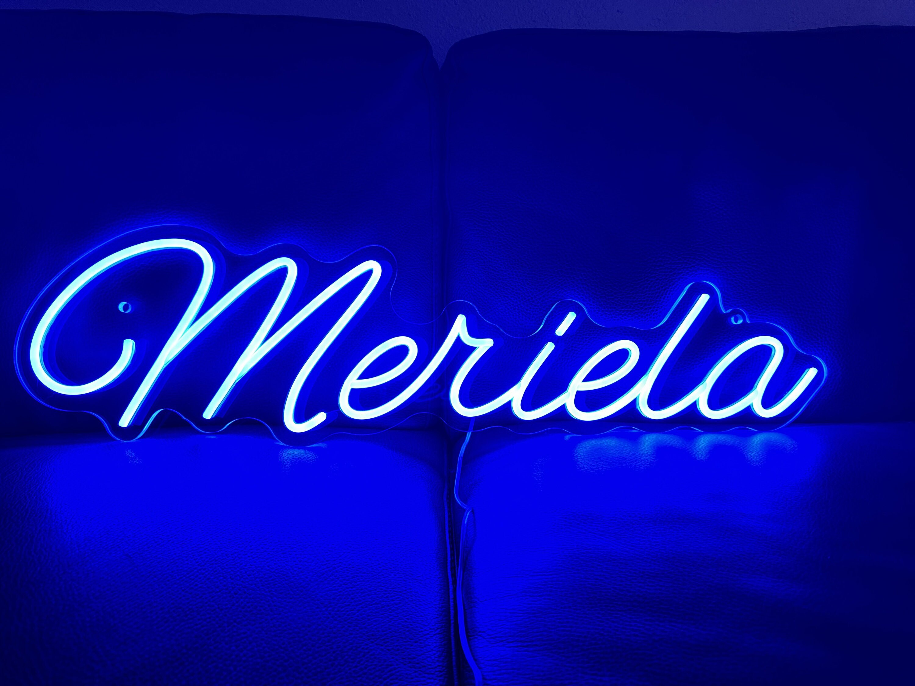 Neon Sign for Grass Wall - Customize Your Name Neon Sign, Perfect for ...