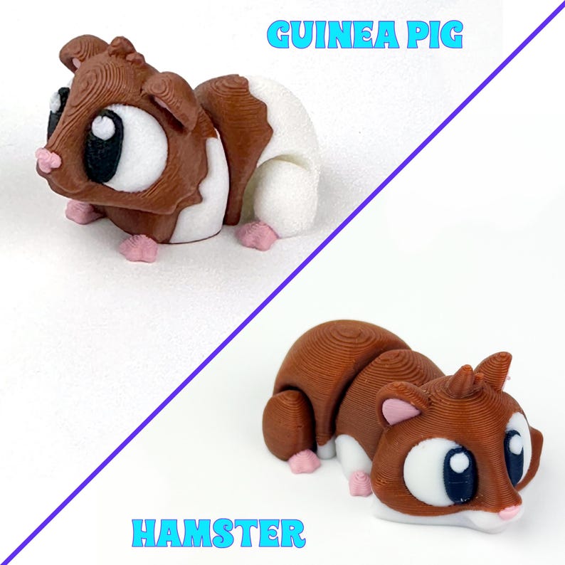 Mini Hamster Habitat Playset: Adorable Pet Scene with Articulated ...