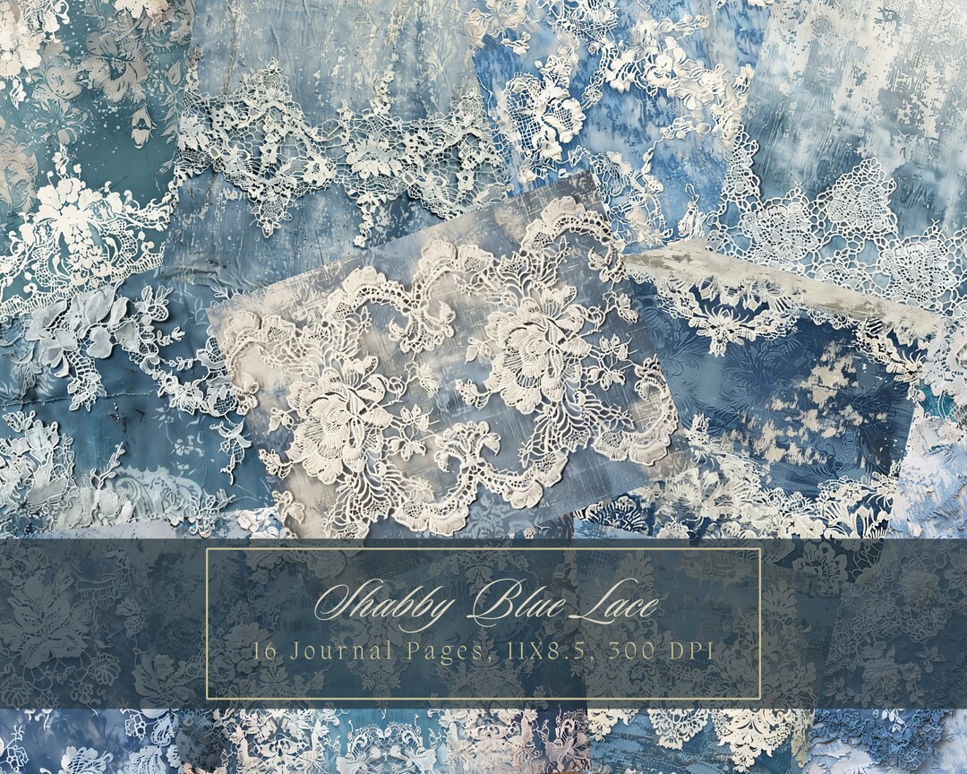 Vintage Lace Junk Journal Kit Shabby Chic Collage Sheets Printable ...