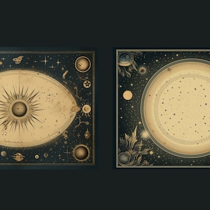 Vintage Celestial Junk Journal Kit Astronomy Printable Pages Sun and ...