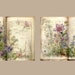 Wildflower Junk Journal Kit Floral Double Journal Pages Flower Digital ...