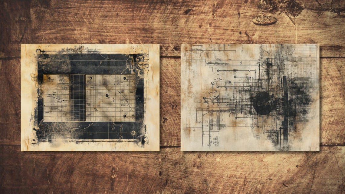 Dark Collage Junk Journal Kit Black Digital Paper Texture Grunge Sheets ...