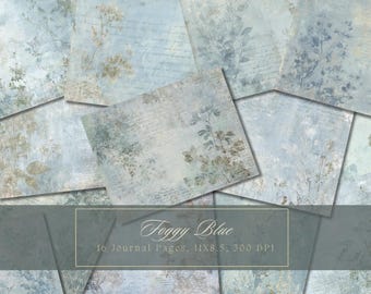 Dark Collage Junk Journal Kit Black Digital Paper Texture Grunge Sheets ...