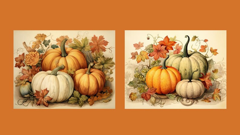 Pumpkins Junk Journal Kit Vintage Ephemera Journal Pumpkin - Etsy