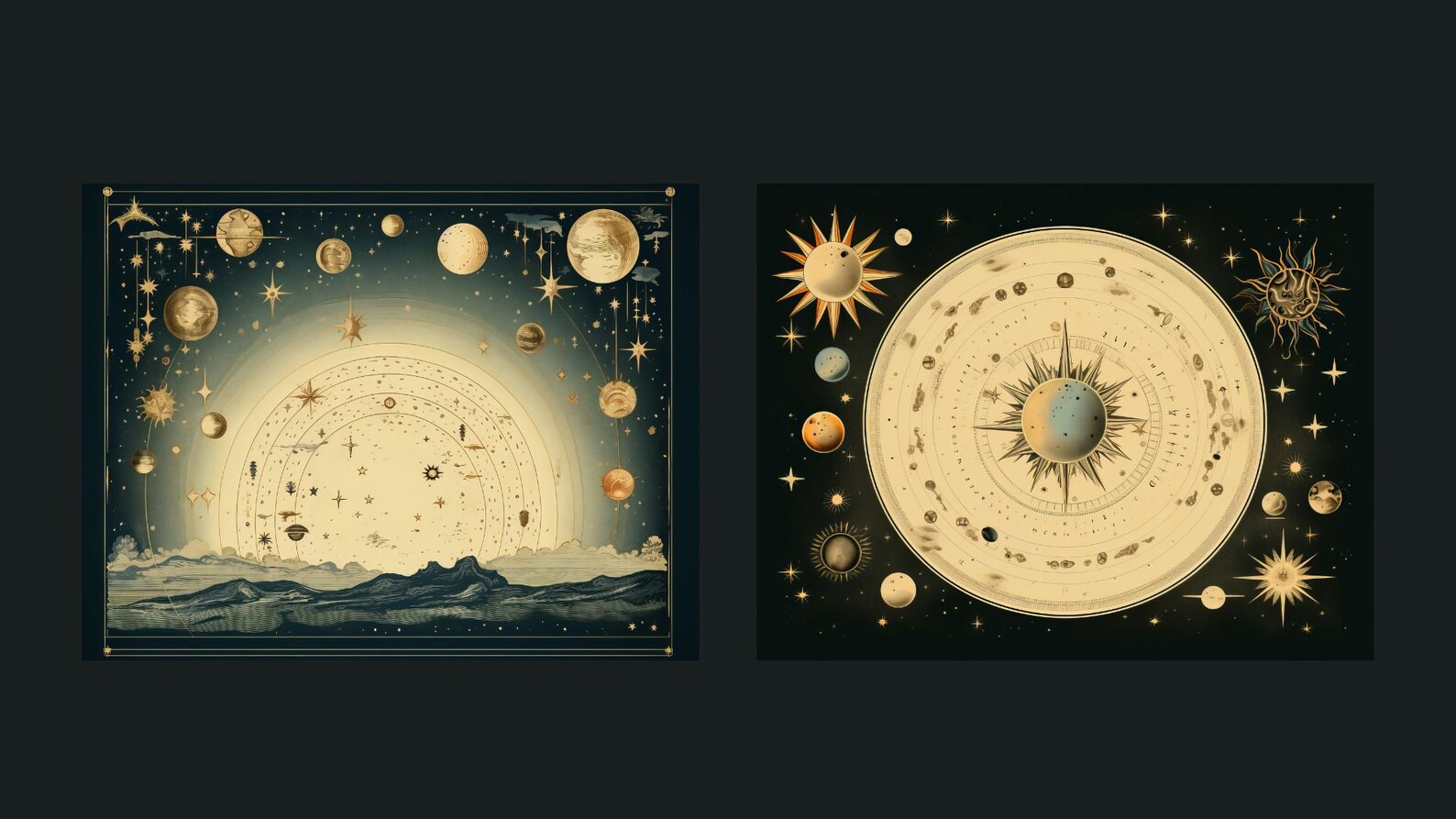 Vintage Celestial Junk Journal Kit Astronomy Printable Pages Sun and ...