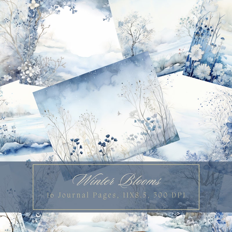 Watercolor Winter - Etsy