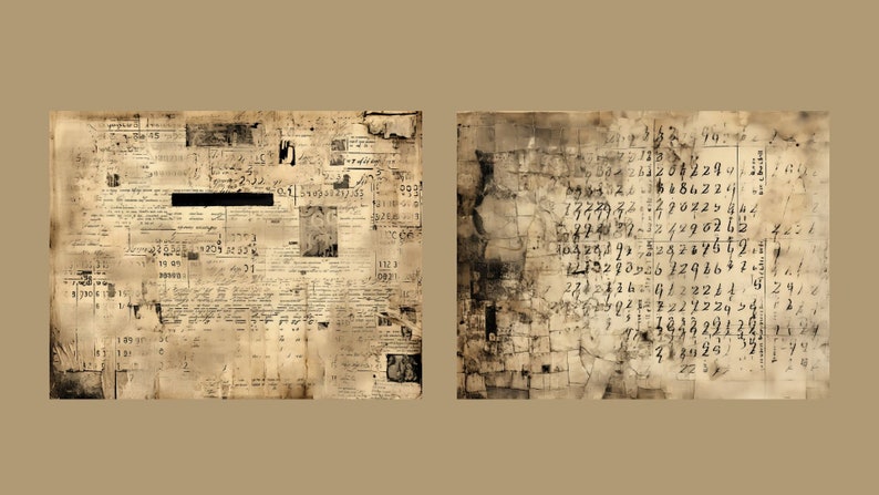 Industrial Gunge Junk Journal Kit Shabby Steampunk Collage Sheets ...