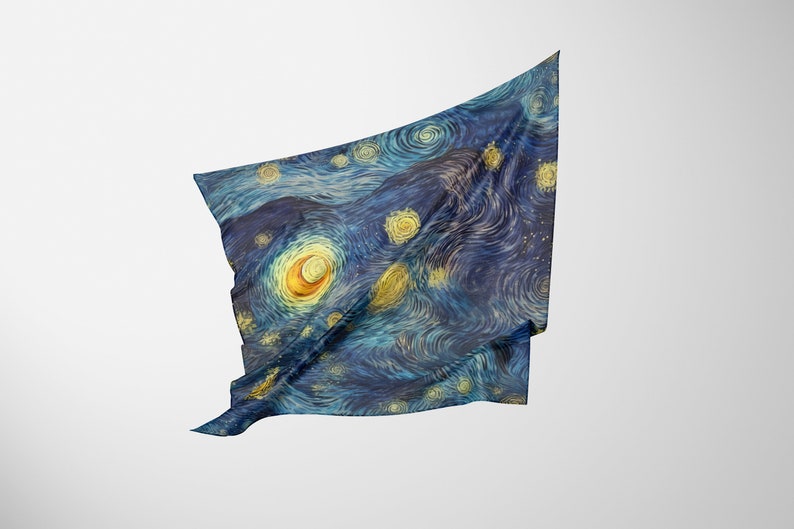 Van Gogh Starry Night Digital Paper Set Seamless Patterns - Etsy