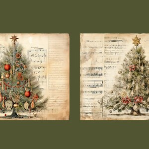 Christmas Tree Junk Journal Kit Winter Vintage Ephemera Noel Journal ...