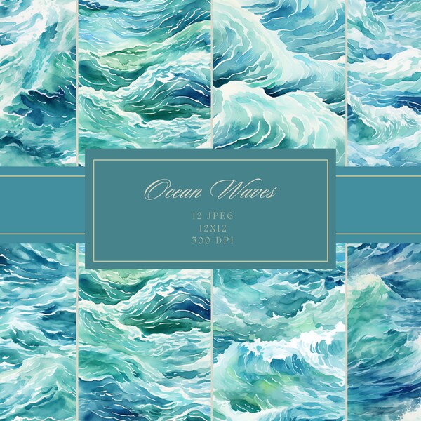 Watercolor Ocean - Etsy