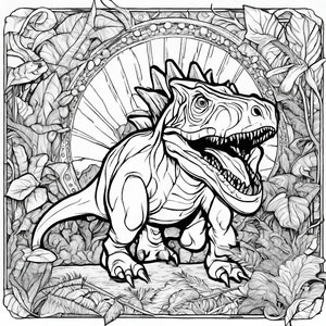 20 Fun Dinosaur Coloring Pages at Home Kids Entertainment Activity ...
