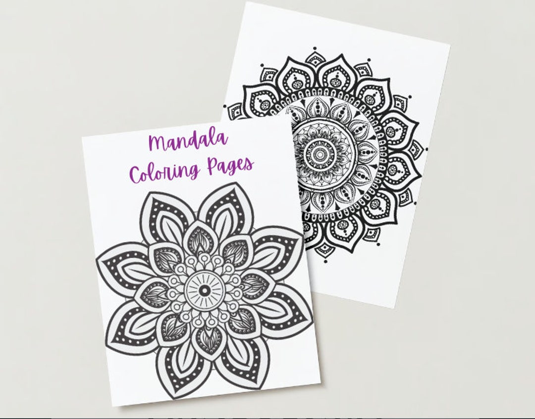20 Mandala Coloring Pages at Home Kids Entertainment Activity Relaxing ...