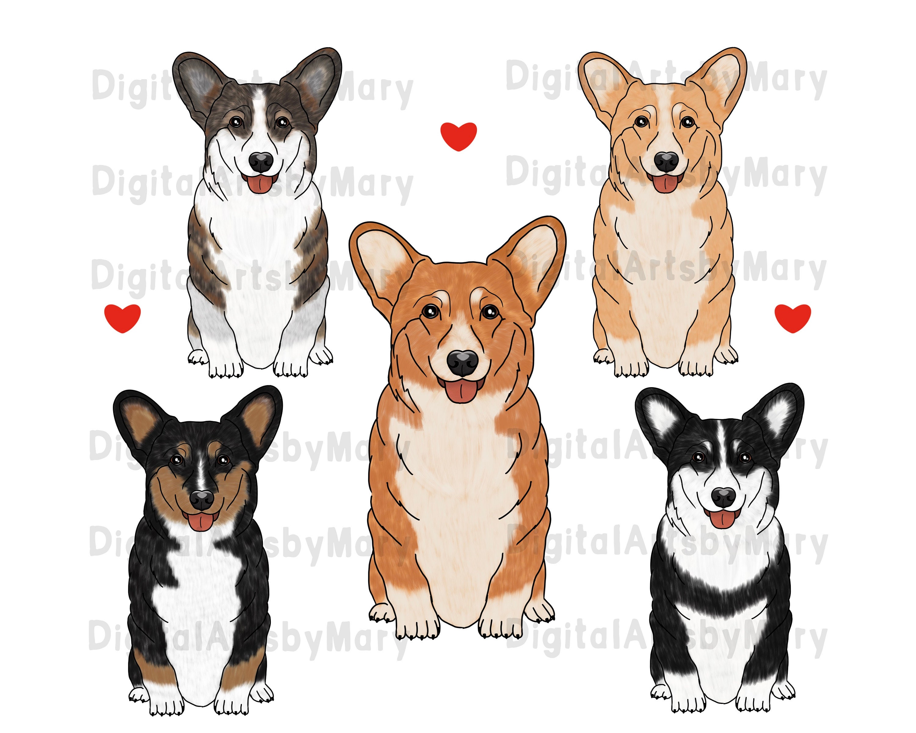 Corgi Dog Pet Sticker Clipart Corgi Printable Stickers Corgi Icon ...