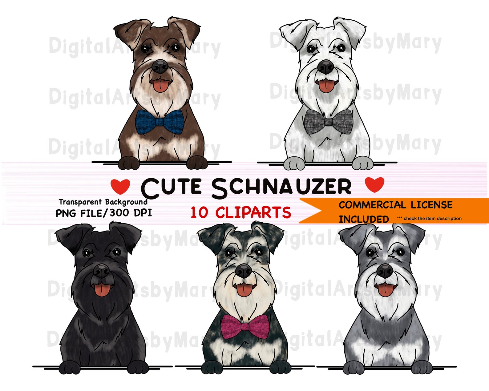 Schnauzer Dog Pet Sticker Clipart Digital Printable Stickers - Etsy