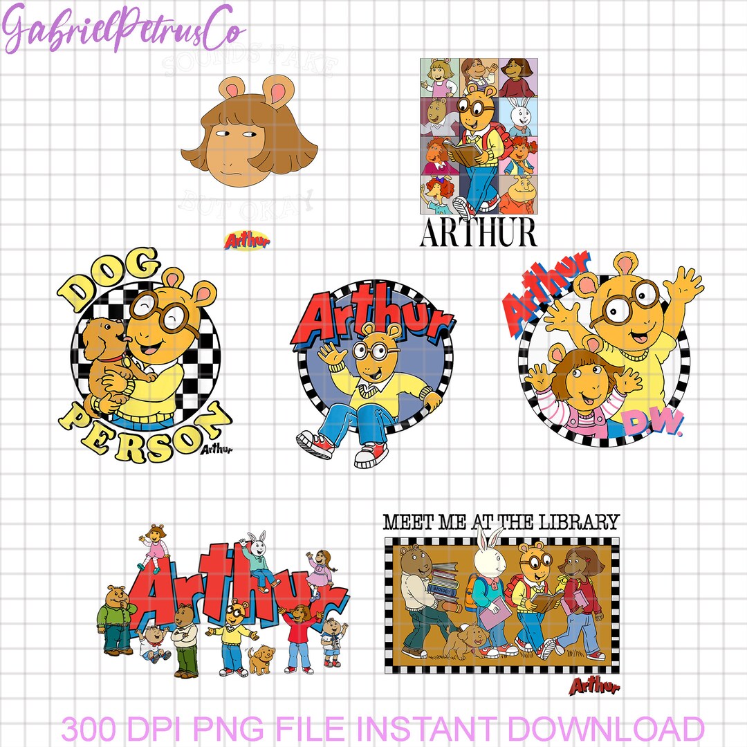 Arthur Bundle Png, Read Children's Books Teacher Png, Teacher Life Png ...