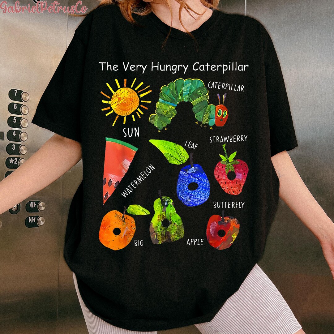 The Very Hungry Caterpillar Shirt, Bookish Shirt, Book Lover Gift ...