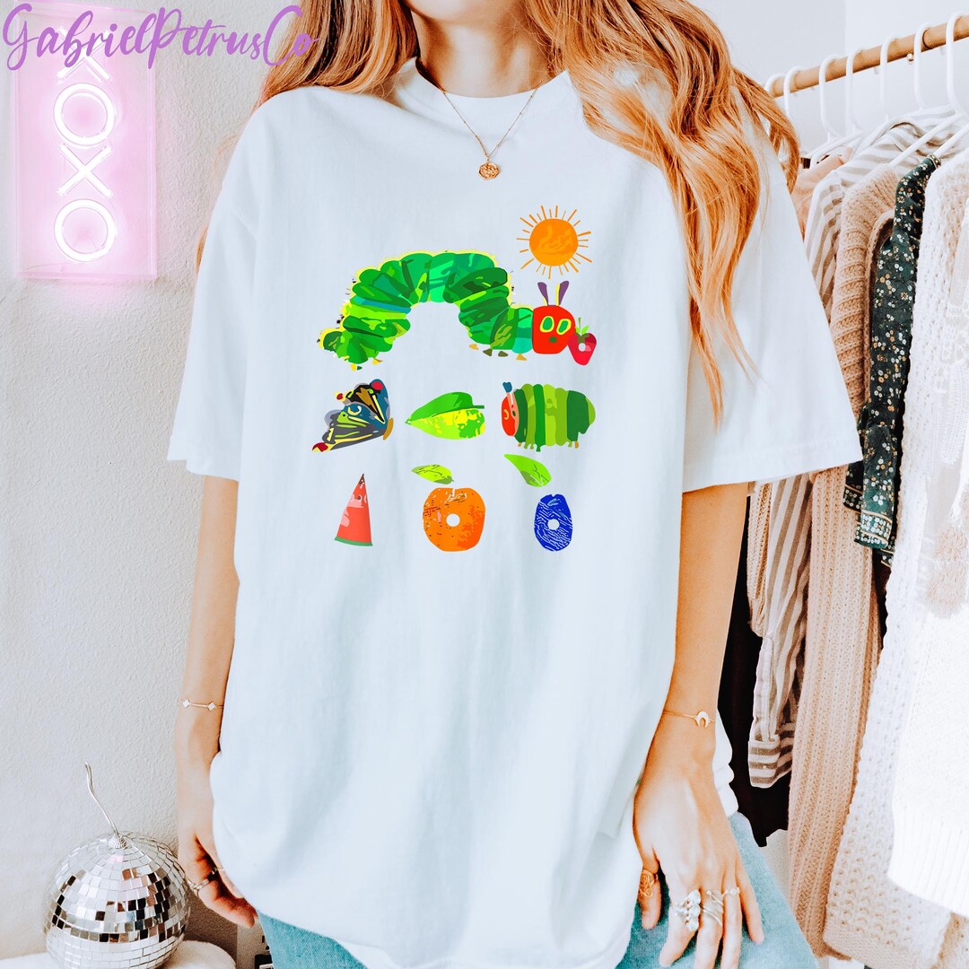 Hungry Caterpillar Shirt, Teacher Gift, Back to School, Book Lover Png ...