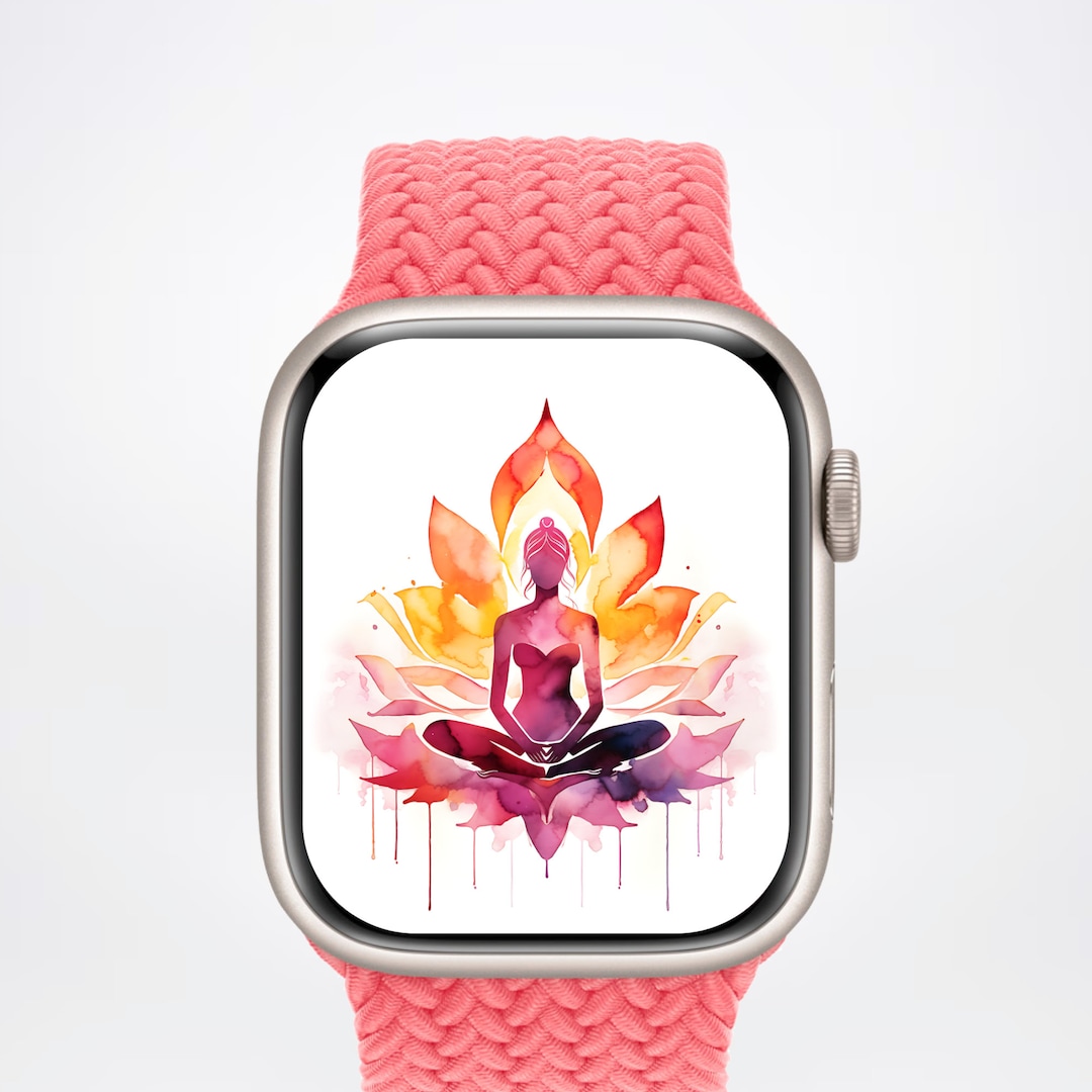 Yoga Pose Apple Watch Meditation Watch Face Lotus Watch Wallpaper Yoga ...