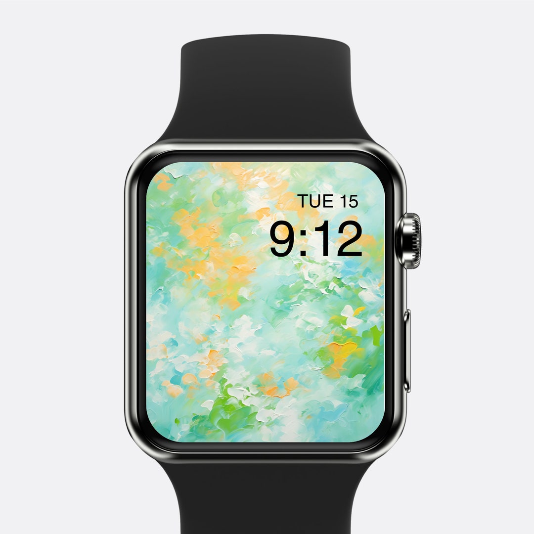 Oil Painting Apple Watch Wallpaper Watercolor Watch Face Background ...