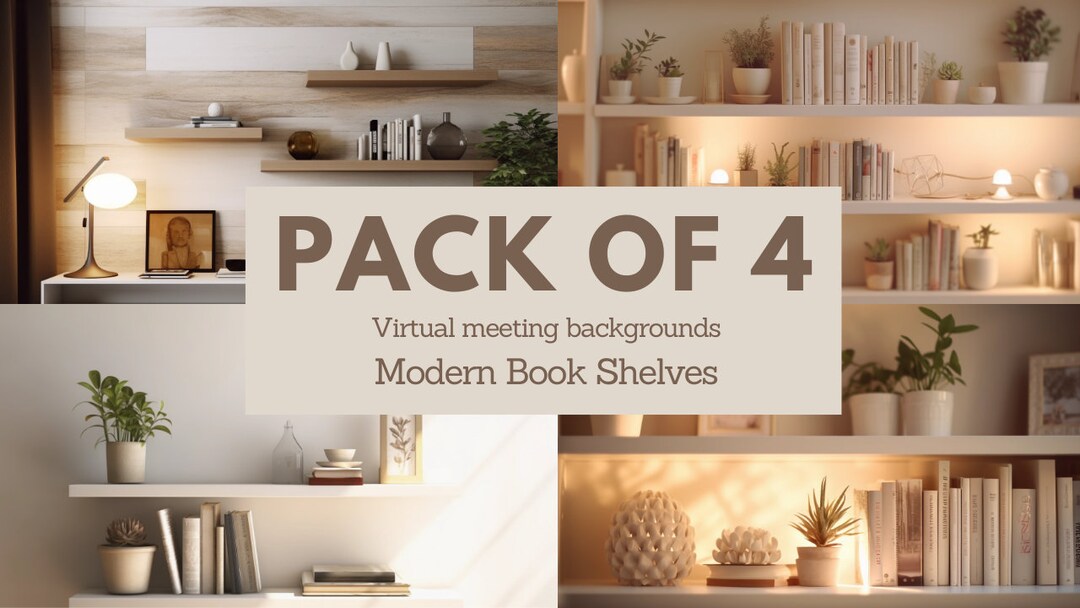 Zoom Virtual Backdrop - Contemporary Shelving With a Modern Look ...