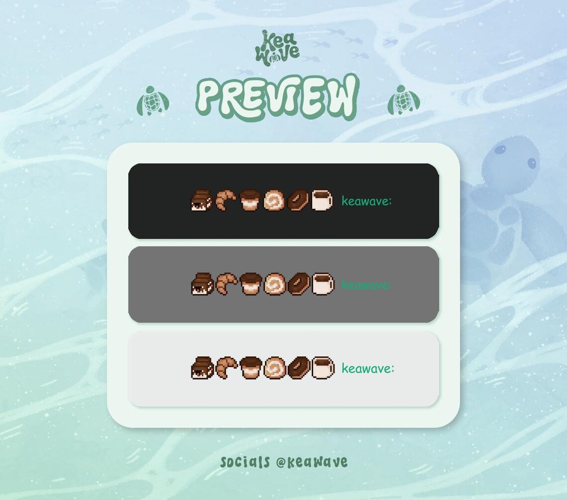 BADGES • Cafe Badges • 6 Cute Cafe Sub/bit Badges • Coffee, Pastry ...