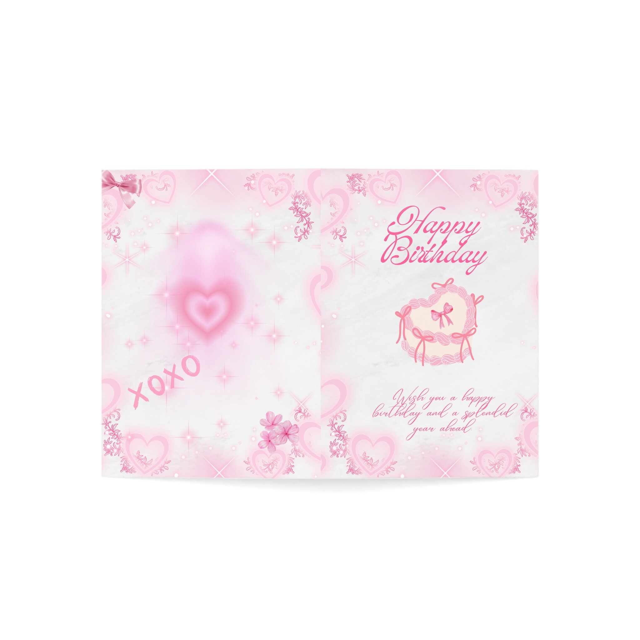 Coquette Birthday Card - Etsy