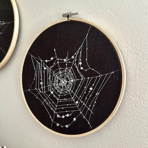 Embroidered Spider-web - Etsy
