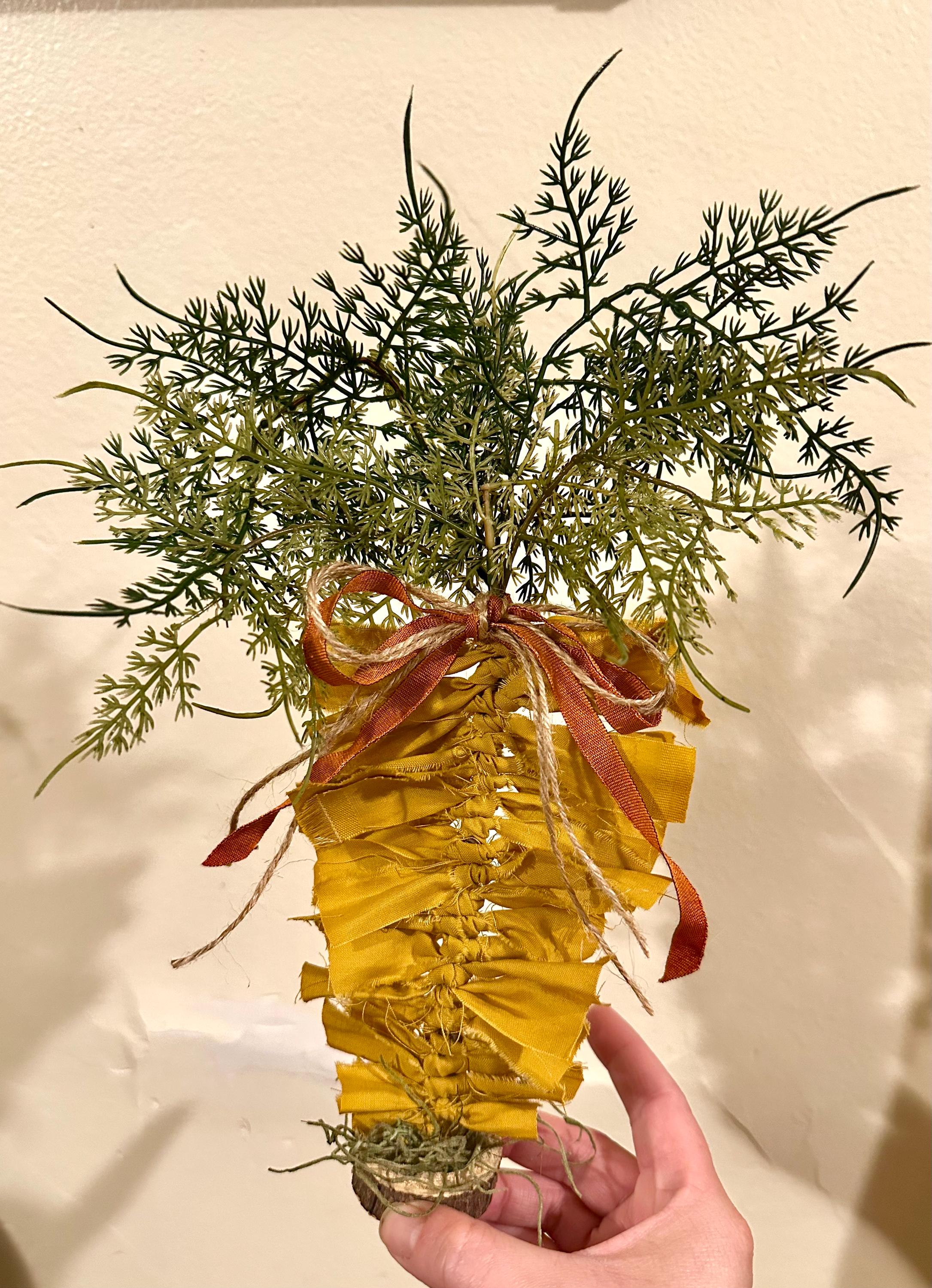 Fabric Scrap Carrot. * Listing for One Carrot* - Etsy