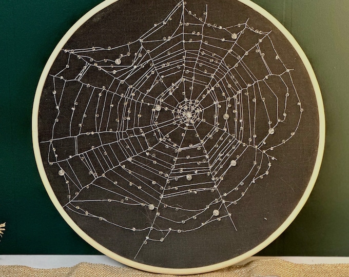 Embroidered Spider-web - Etsy