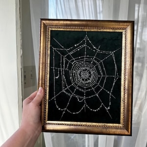 Embroidered Spider-web. *currently Only Making Unframed*. **available ...