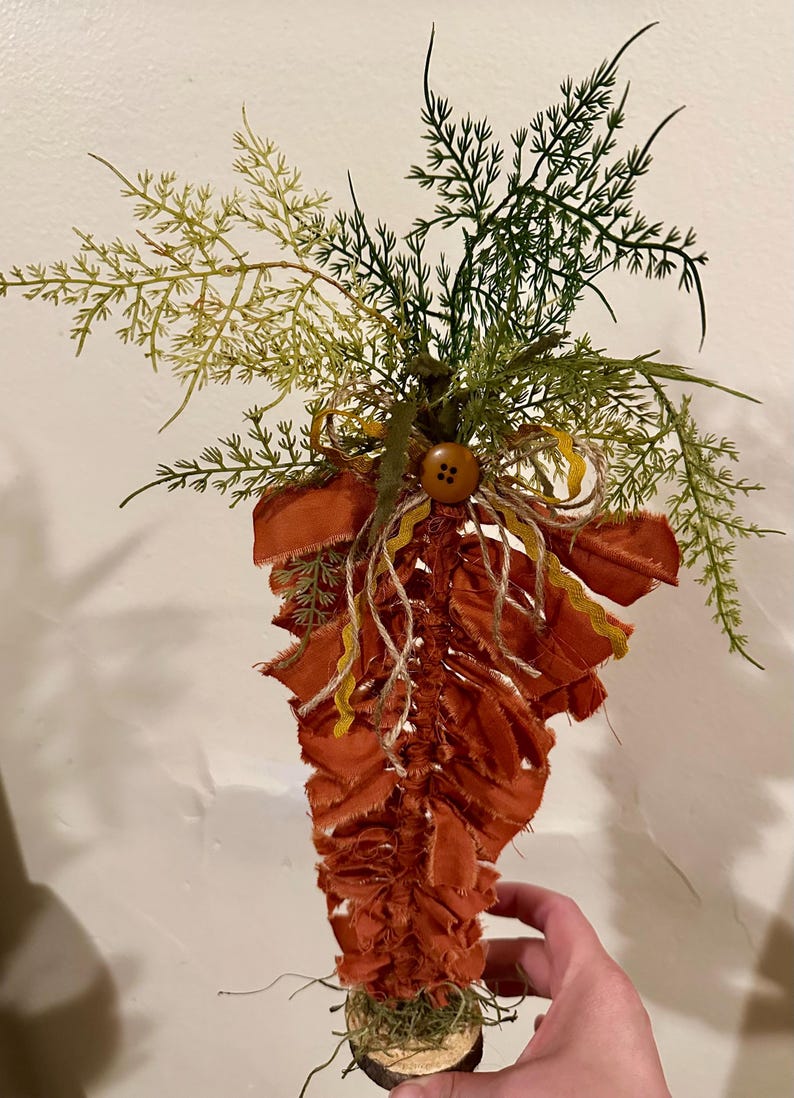 Fabric Scrap Carrot. * Listing for One Carrot* - Etsy
