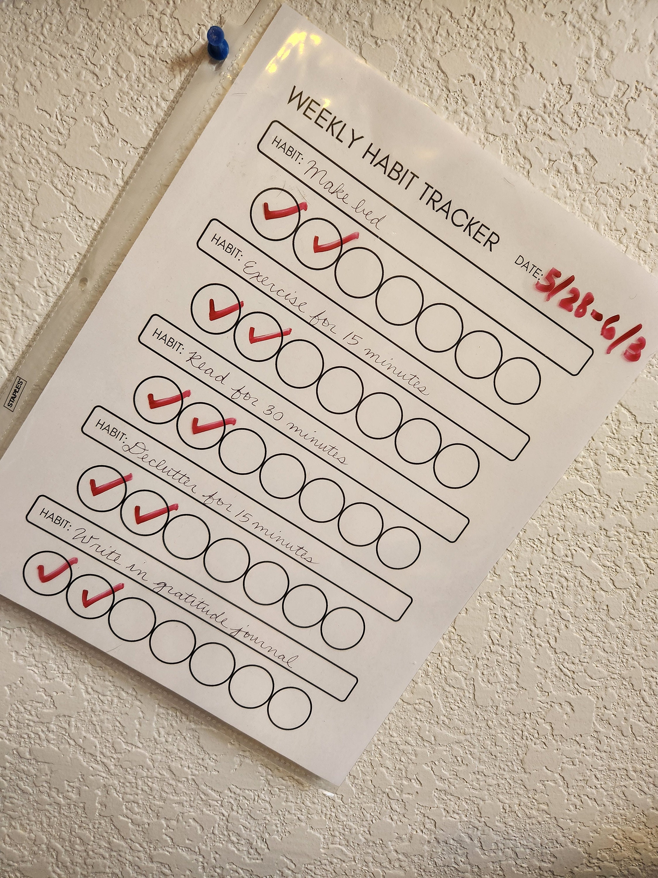 Habit Tracker Printable 30 Day and Weekly, 30 Day Challenge Printable ...