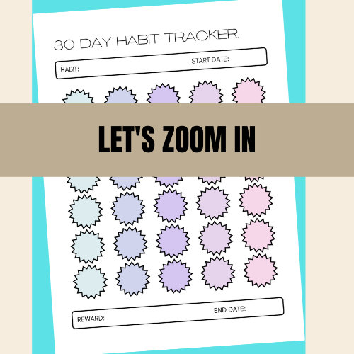 Habit Tracker Printable 30 Day and Weekly, 30 Day Challenge Printable ...