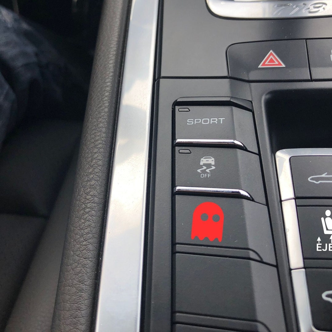 Car Blank Button Stickers | Pacman Ghost | Car Stickers - Etsy