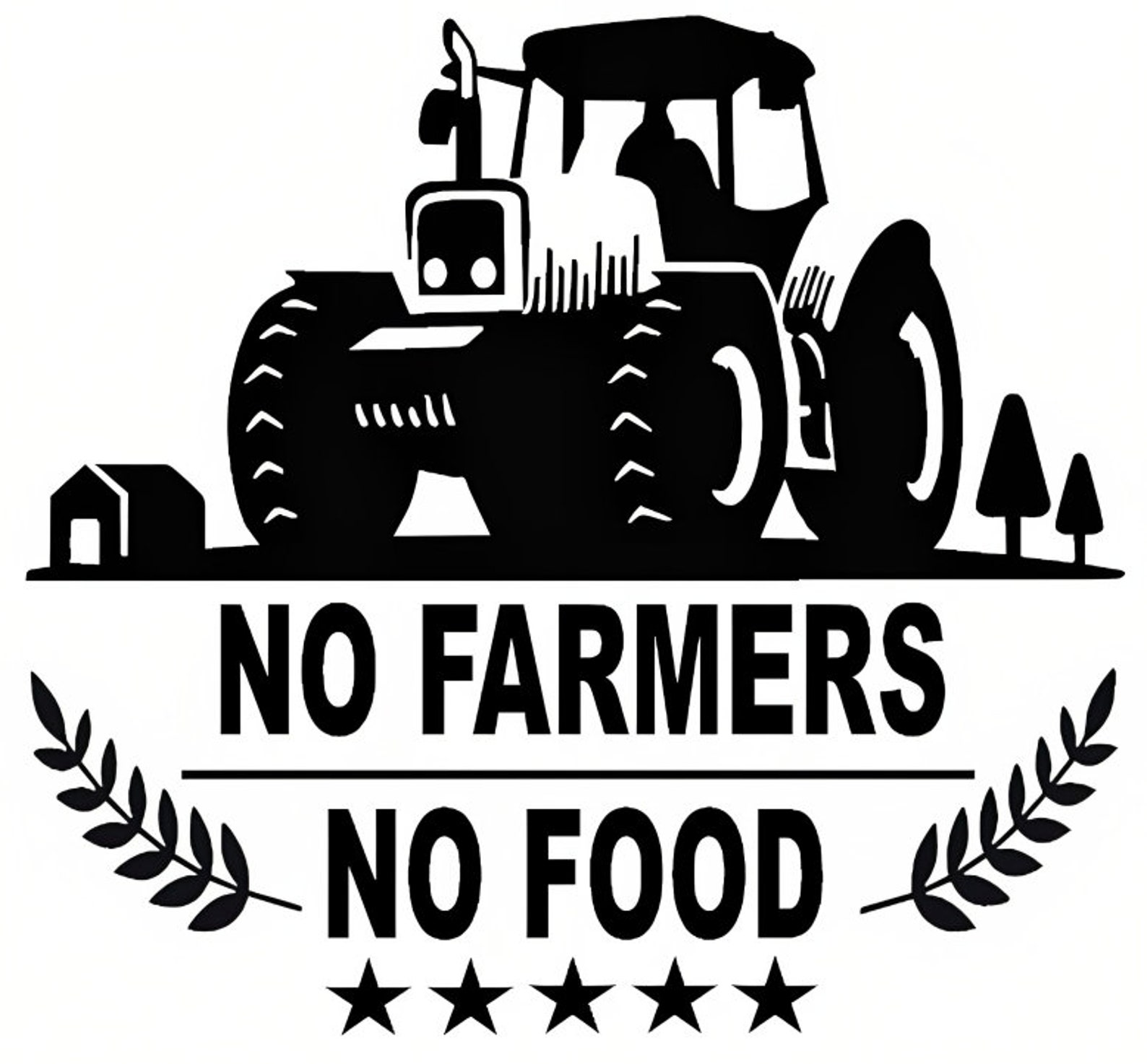 No Farmer No Food | Sticker - Etsy