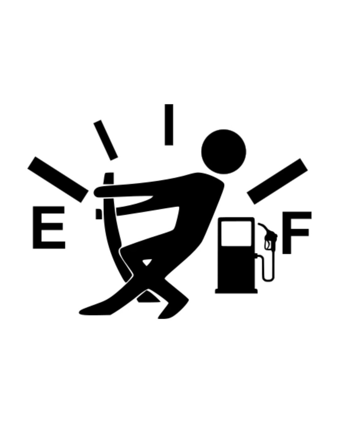 Gas Gauge | Empty Full Decal | Running on Empty Decal | Laptop Decal ...